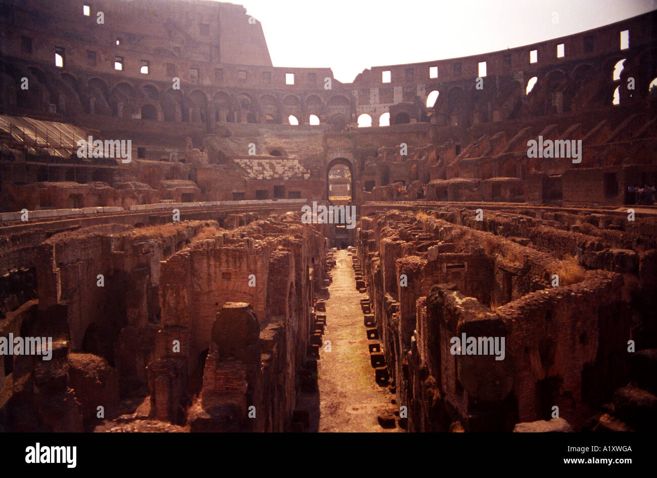 The interior of the Coliseum in Rome Italy Stock Photo - Alamy