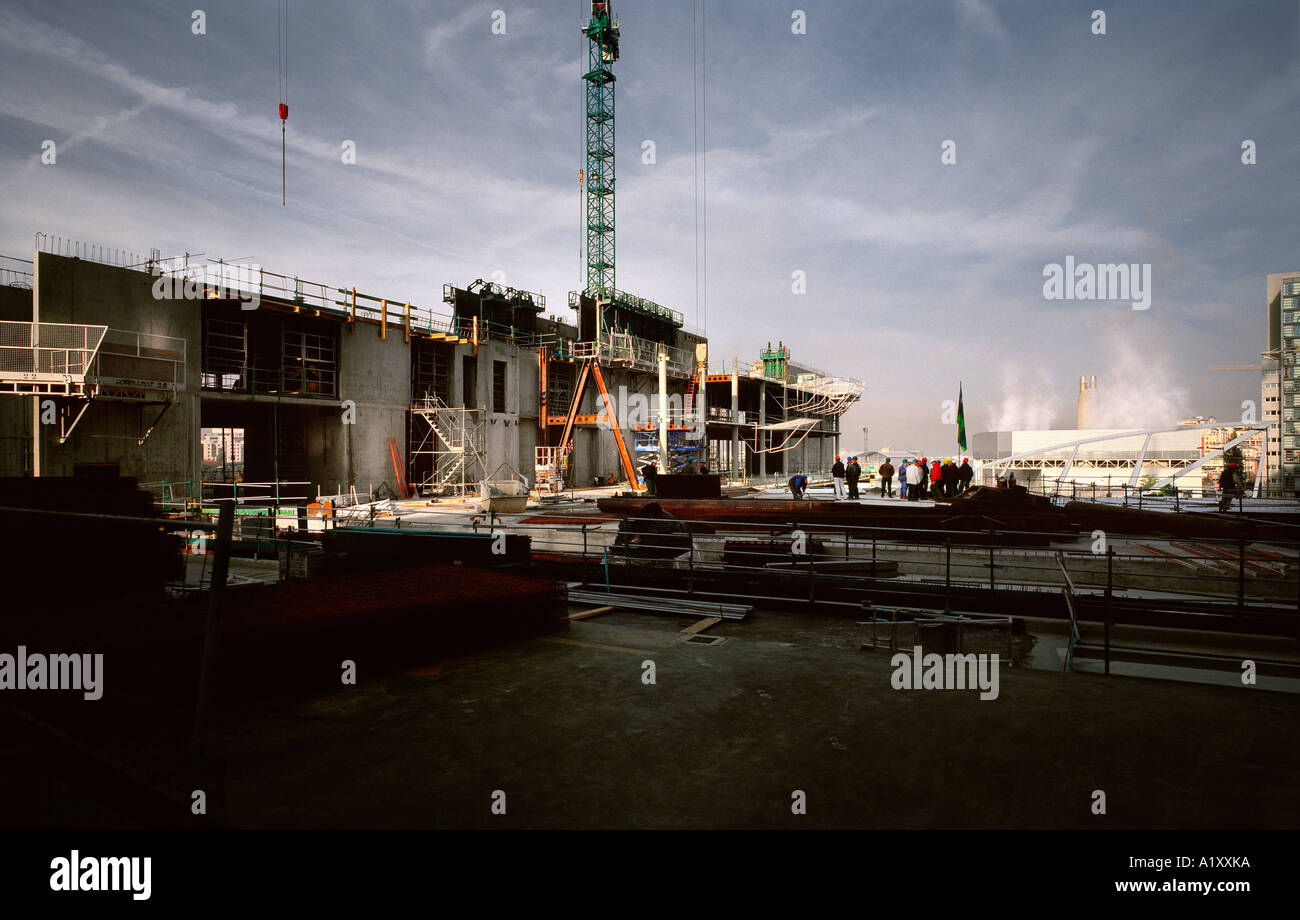 Machine hoisting construction material hi-res stock photography and ...