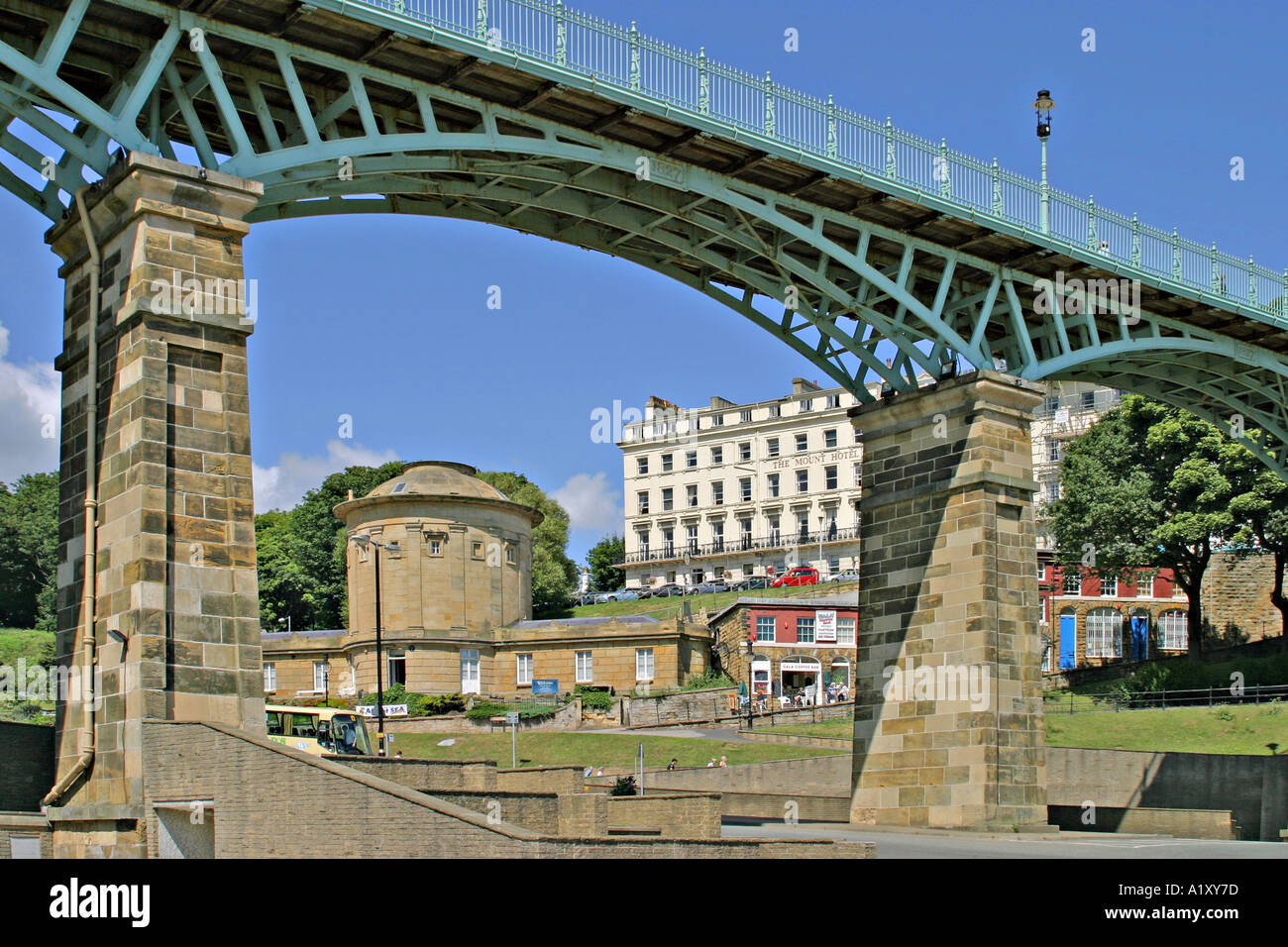 Scarborough North Yorkshire UK Rotunda Museum seen through Spa Bridge ...