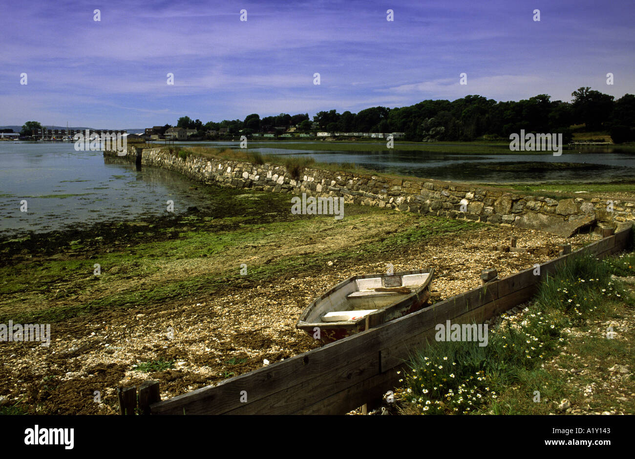 The Causeway at Bembridge Harbour Isle of Wight England UK Stock Photo ...