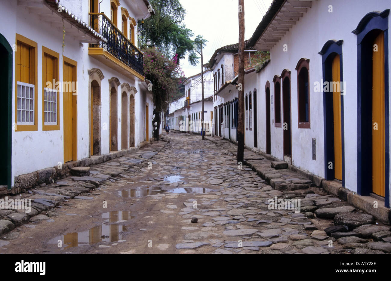 Cobbled streets, Parati, Paraty, south of Rio de Janeiro, Brazil Stock ...
