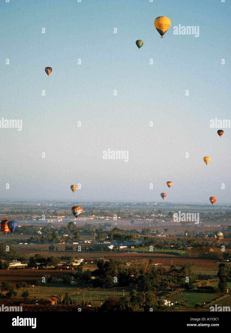 Fiesta balloons over Mildura, Australia Stock Photo - Alamy