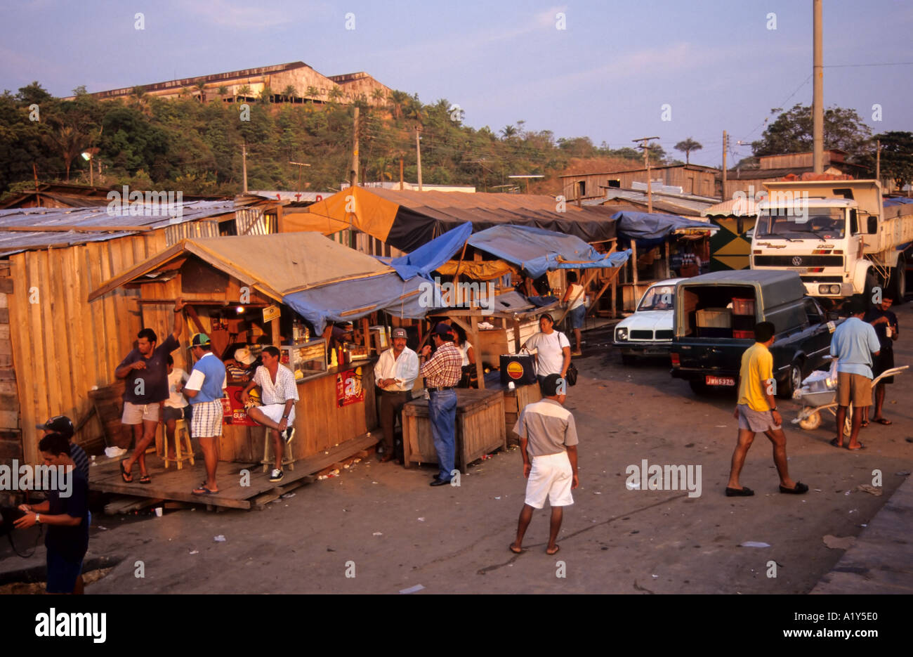 Dockside market, Manaus, Brazil Stock Photo - Alamy