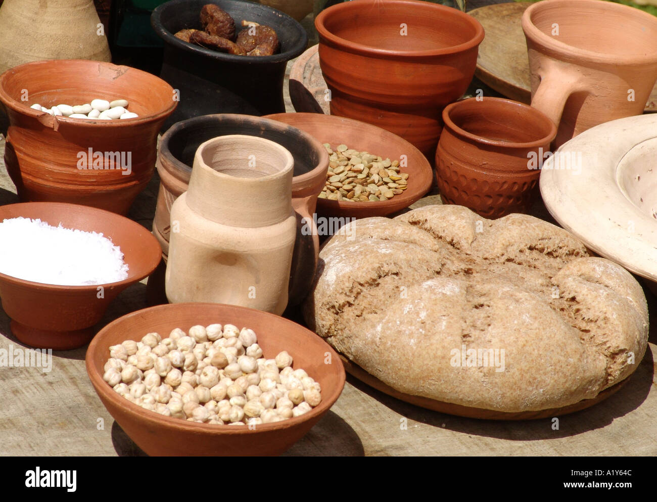 Roman food UK 2004 Stock Photo - Alamy