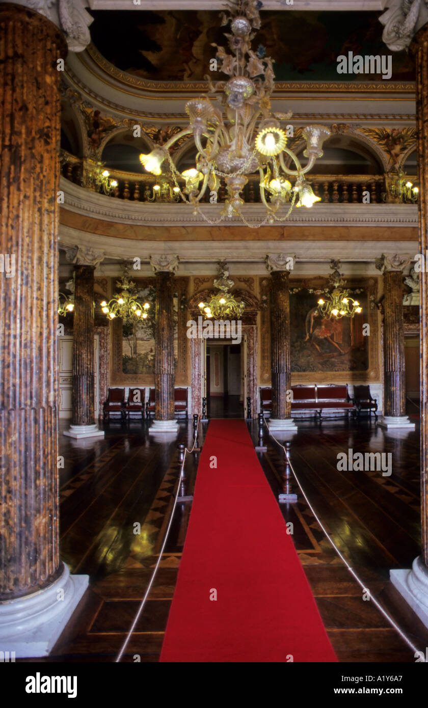 Ballroom inside Teatro Amazonas, Manaus Opera House, Brazil Stock Photo ...