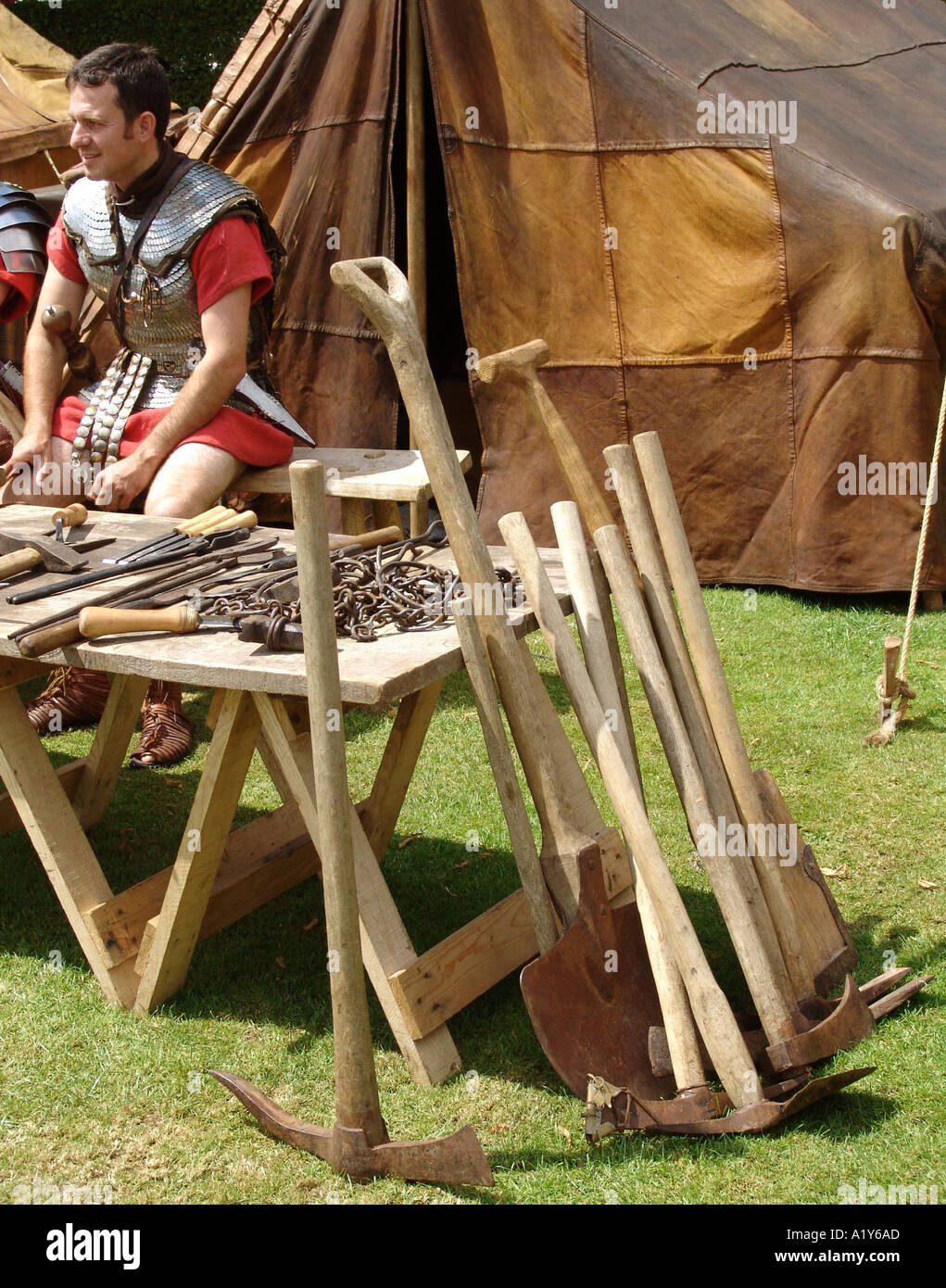 Roman tools UK 2004 Stock Photo - Alamy