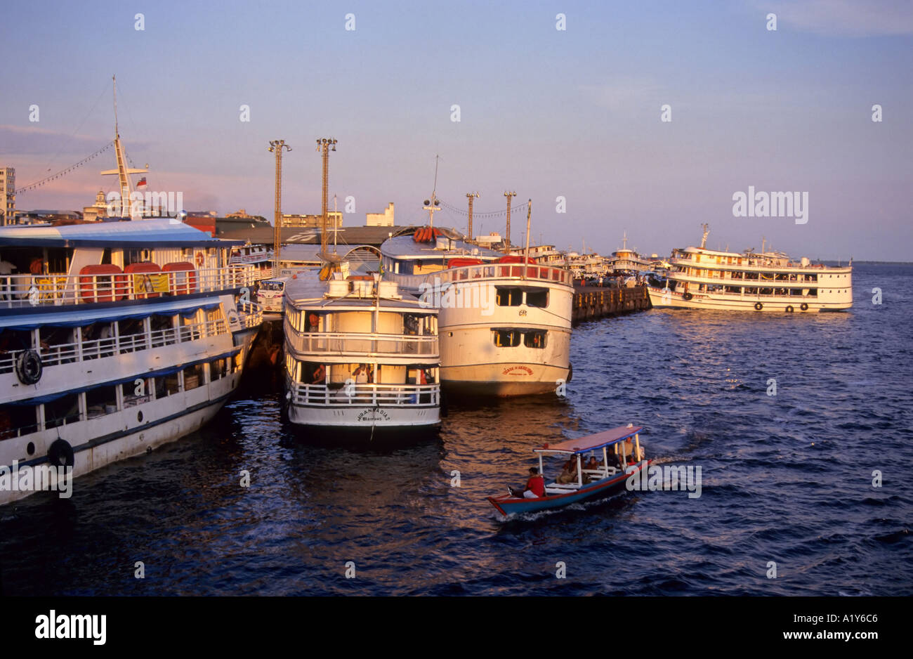 Amazon river boats in manaus hi-res stock photography and images - Alamy