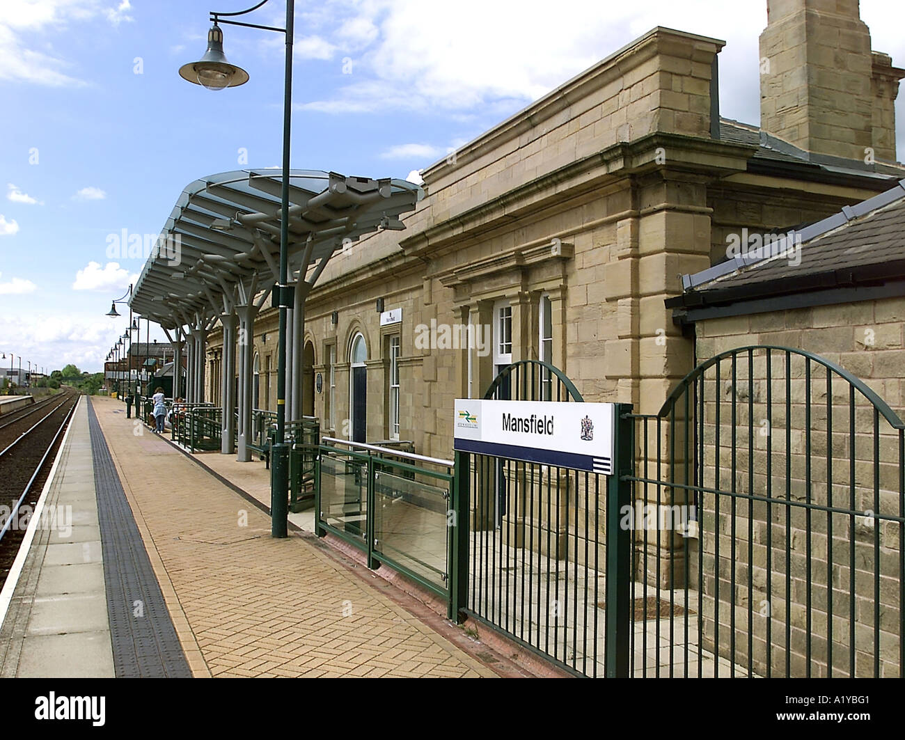 Mansfield station, Robin Hood Line, Nottinghamshire Stock Photo - Alamy