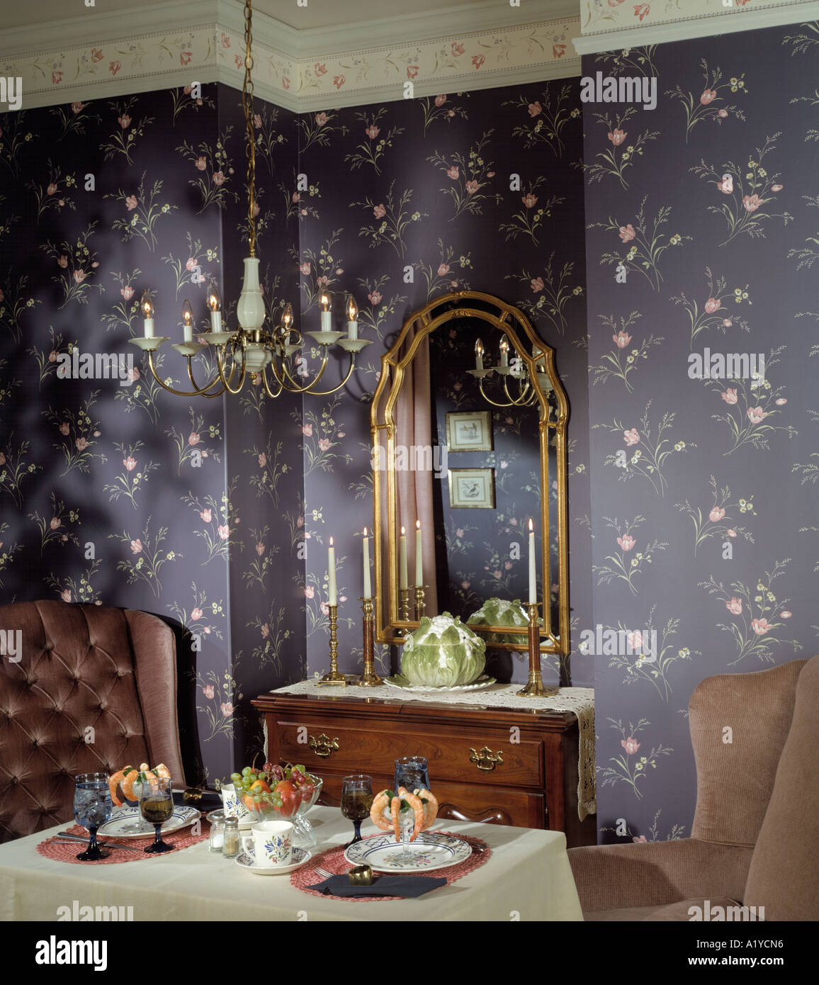 intimate small dining setting for two shrimp cocktail gold plated ...