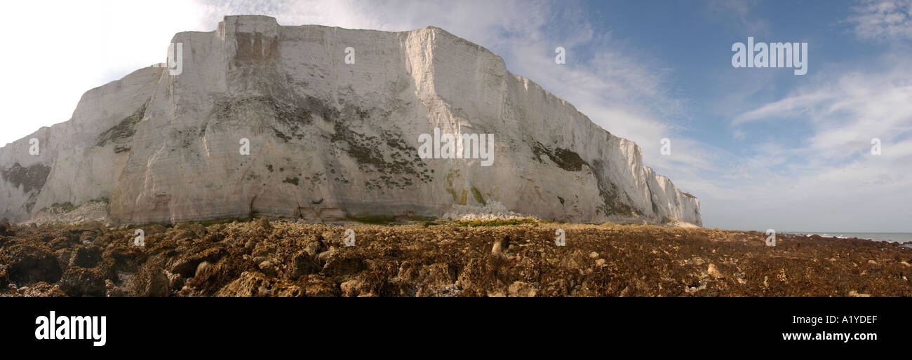 Dover white cliffs england panoramic view cliff, chalk, sheer, wall ...