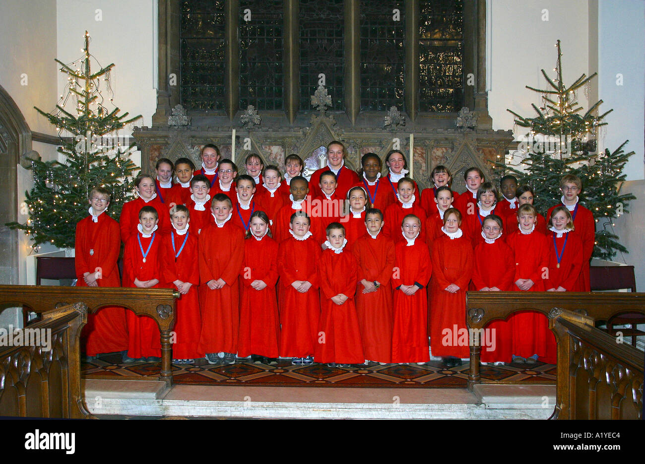 Choir of St Edward the Confessor Church Romford Essex GB UK Stock Photo ...