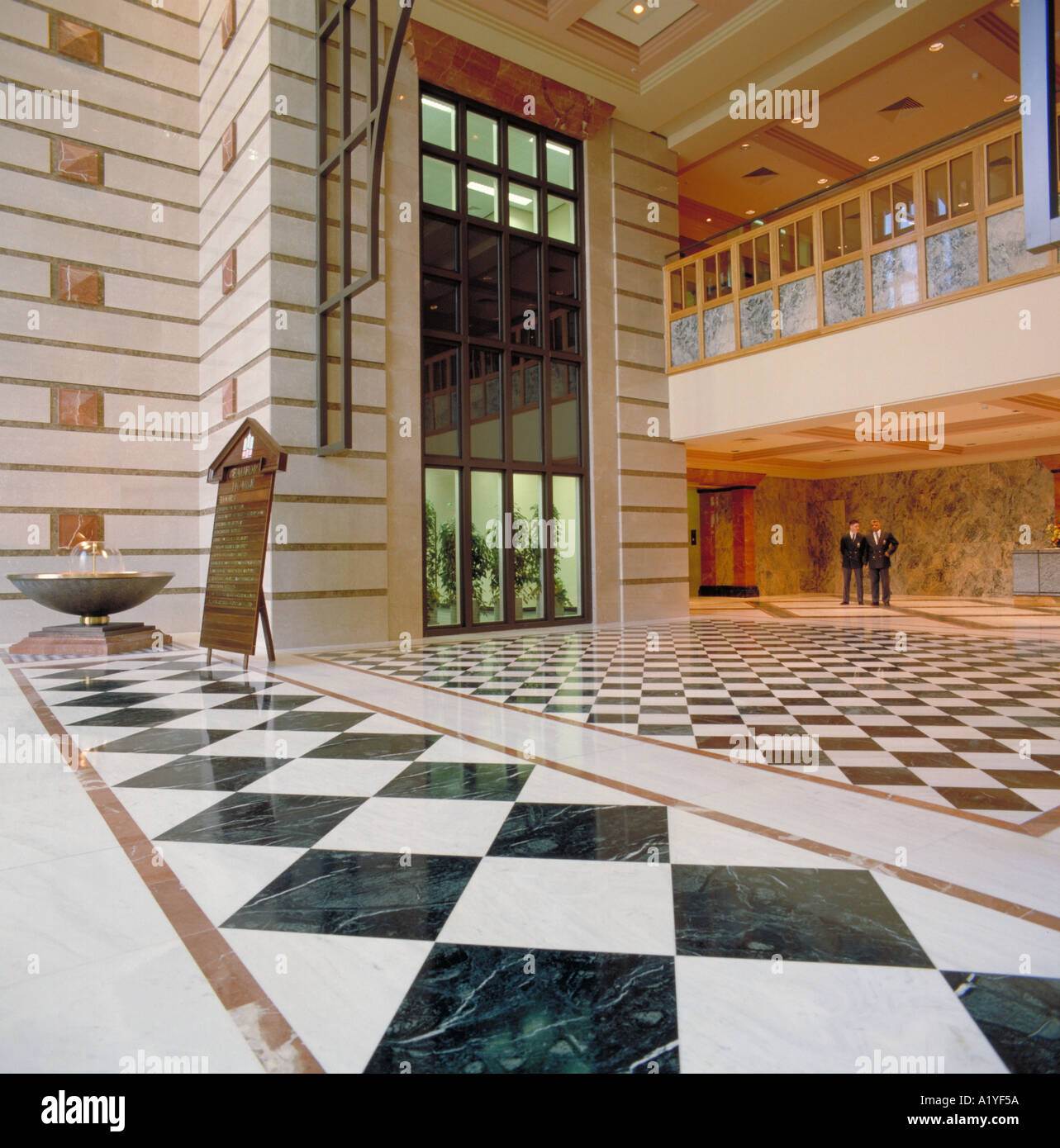 Entrance hall to office block City of London Stock Photo - Alamy