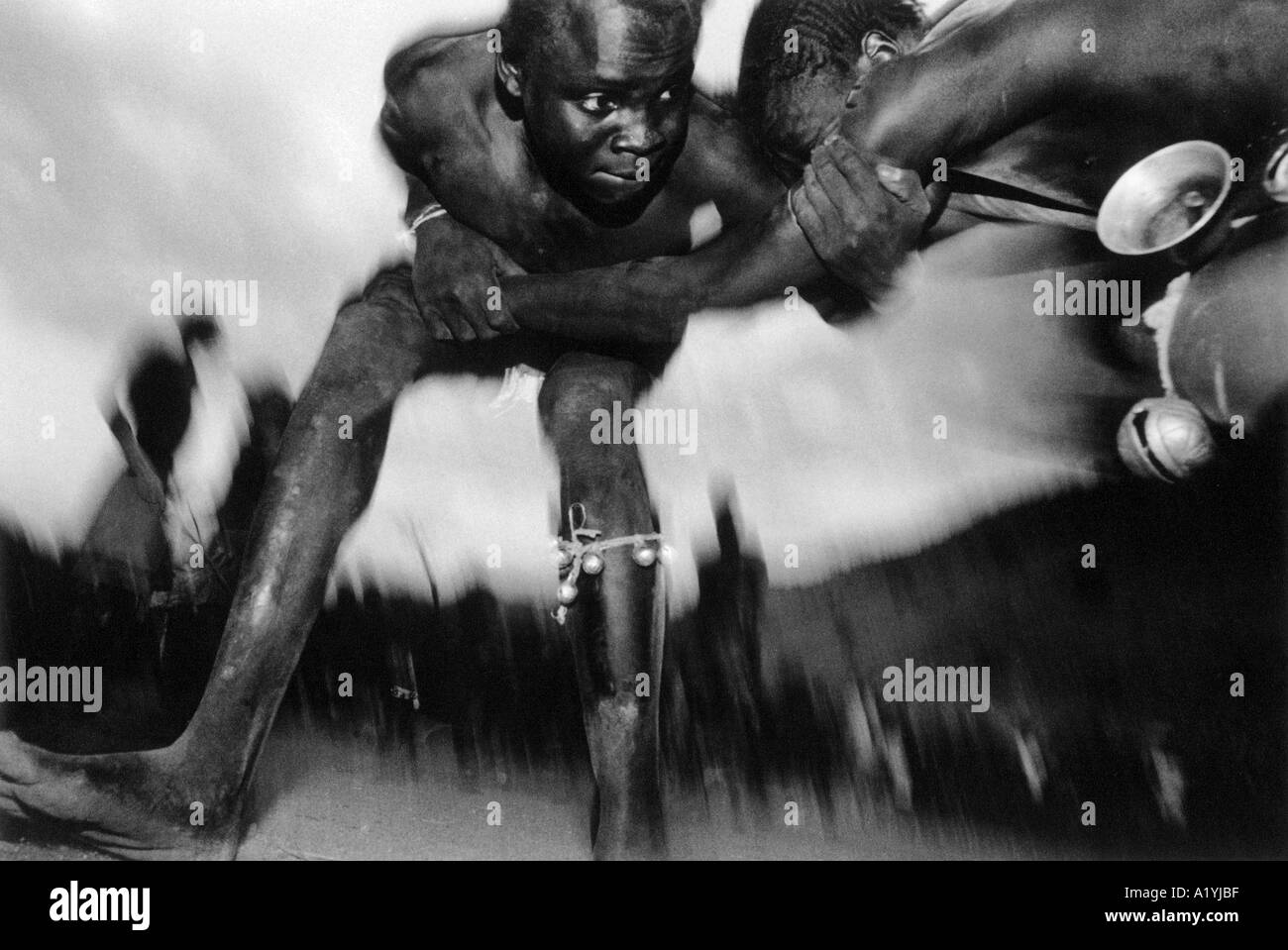 Nuba tribe Black and White Stock Photos & Images - Alamy