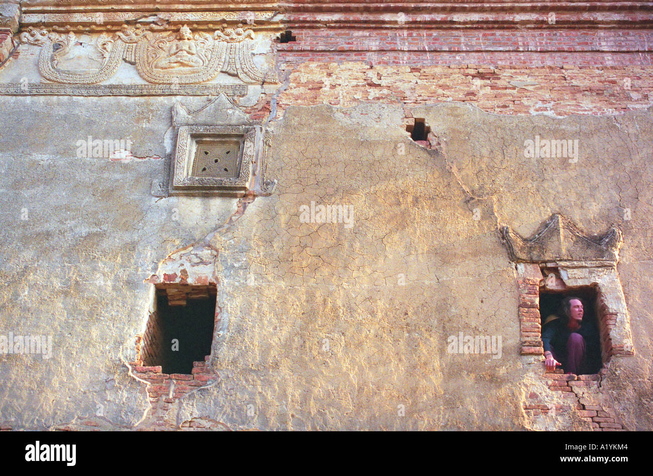 Bagan ruins windows Stock Photo - Alamy