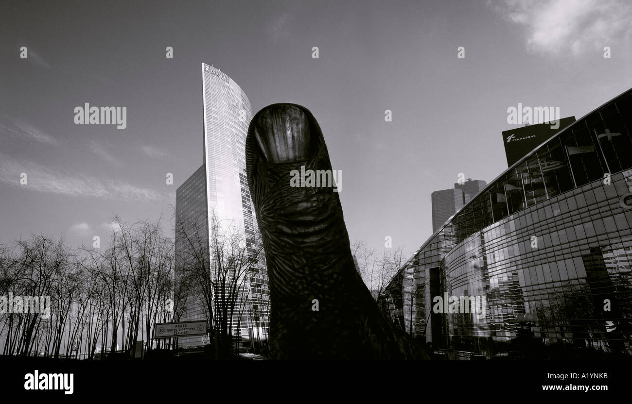 'Le Pouce' sculpture by Cesar Baldaccini in 'La Defense', Paris, France ...