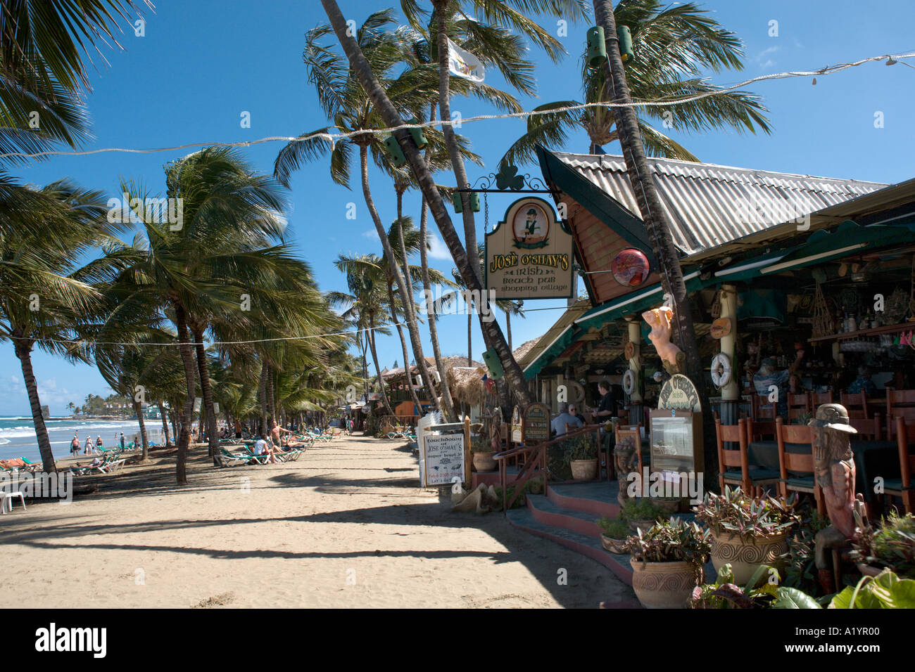 Irish Beach Pub, Cabarete, North Coast, Dominican Republic Stock Photo ...