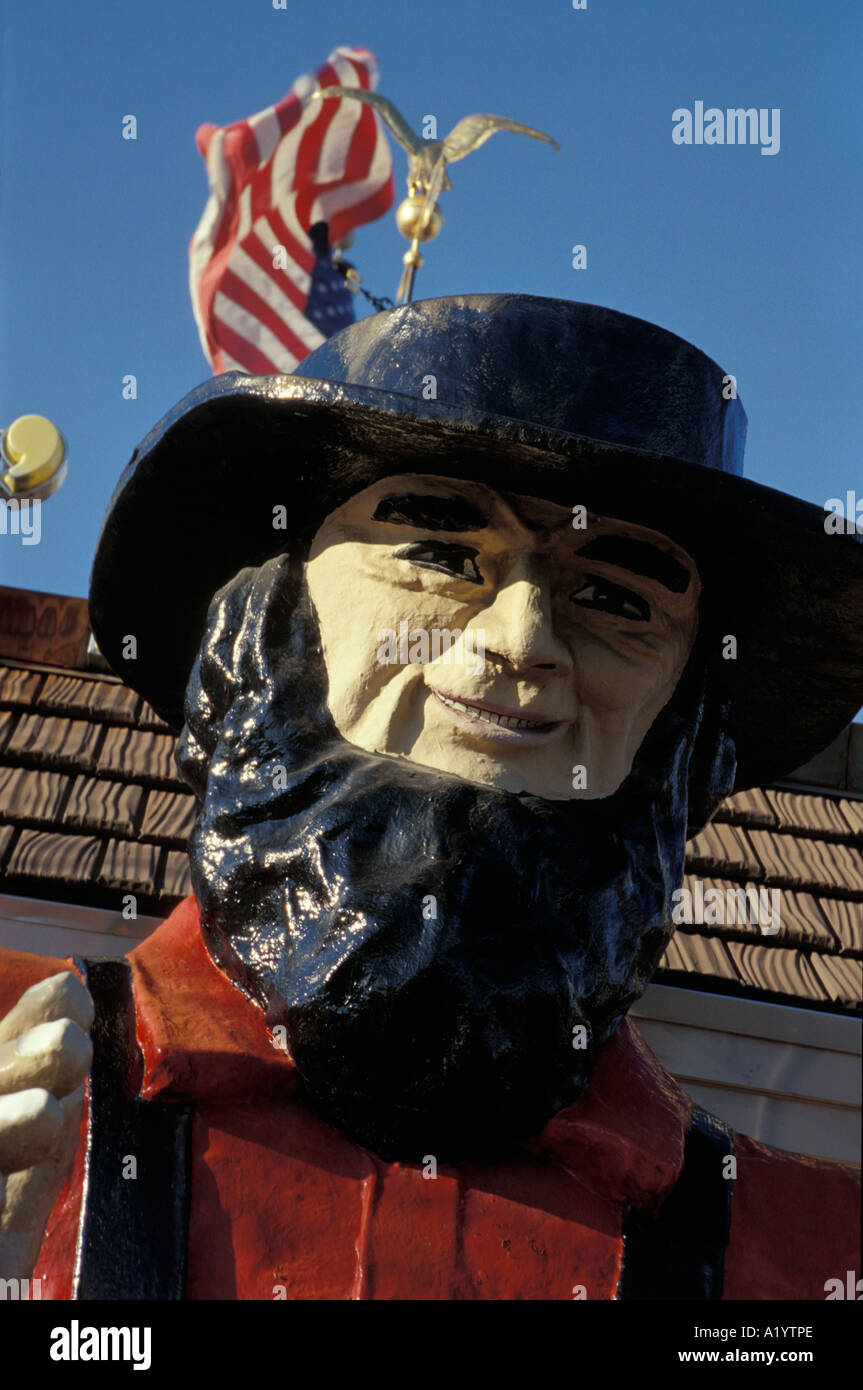 famous AMOS giant amish man statue formerly outside diner Lancaster PA ...