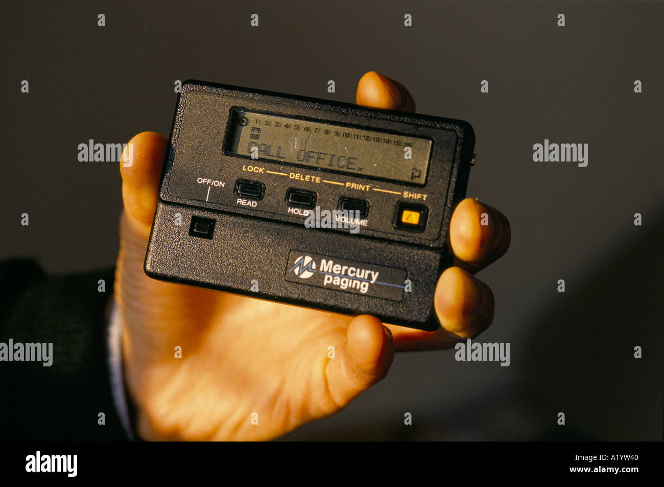 Reading pager message hi-res stock photography and images - Alamy