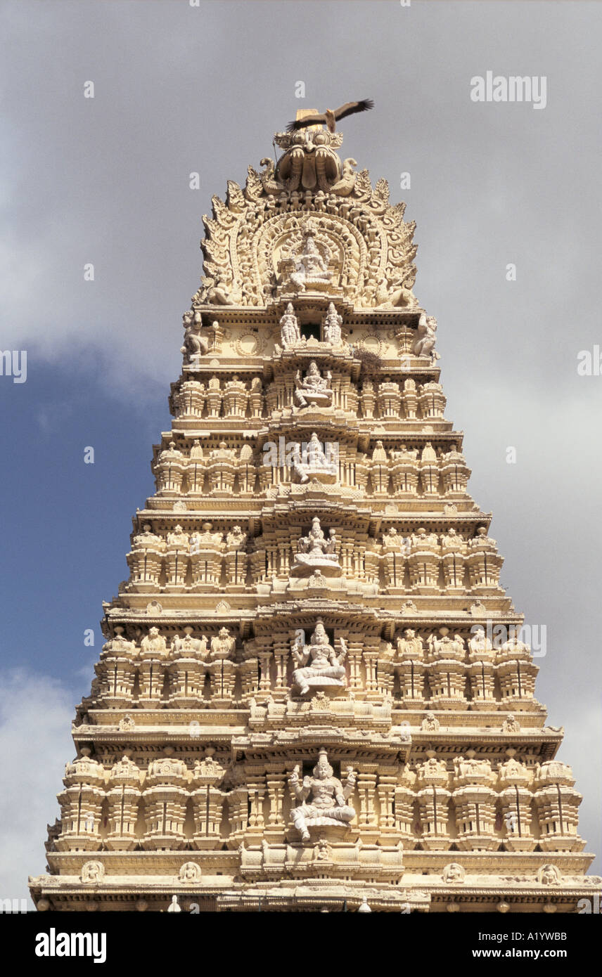 INDIA VARIOUS 1995 MYSORE KARNATKA TEMPLE ON A HILL 1995 Stock Photo ...