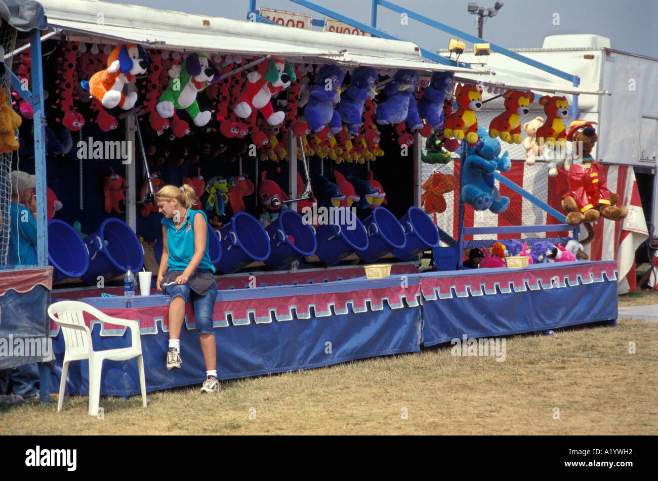 game of chance county country fair carnival Stock Photo - Alamy