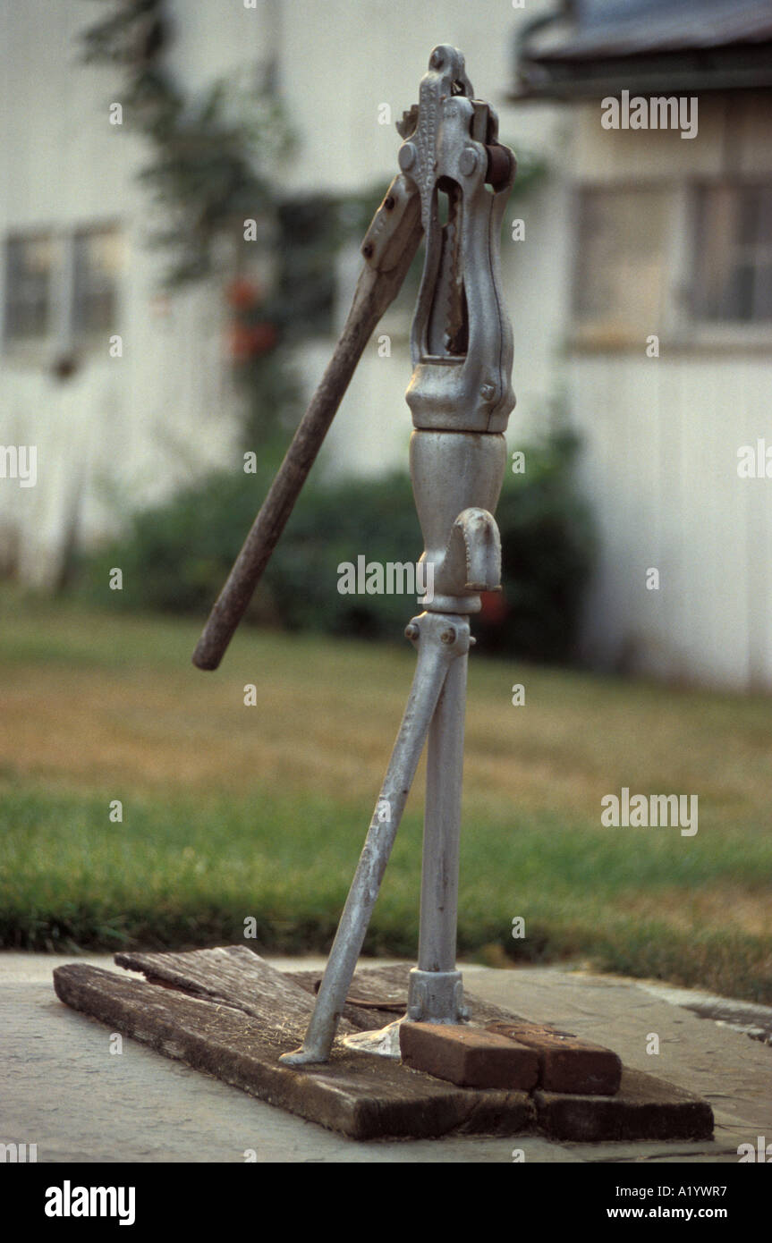 hand pump water well antique Stock Photo - Alamy