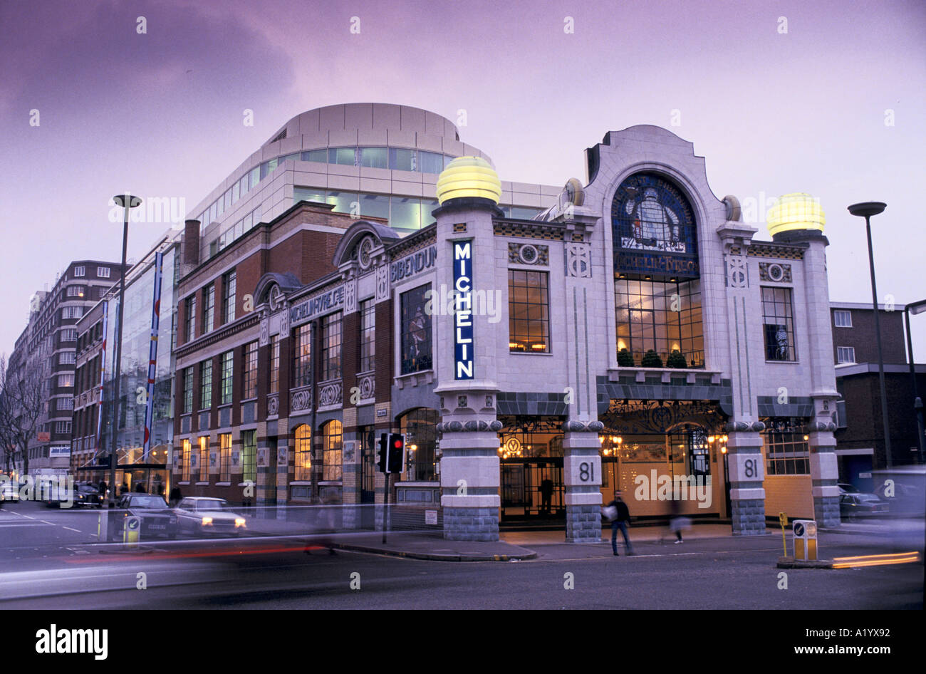 MICHELIN BUILDING BIBENDUM RESTAURANT 1987 1987 Stock Photo - Alamy