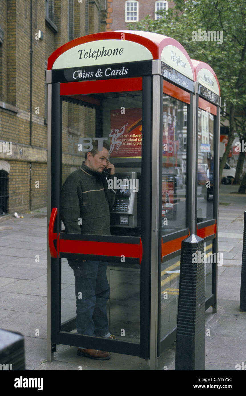 Bt telephone box with coins not accepted here hi-res stock photography ...