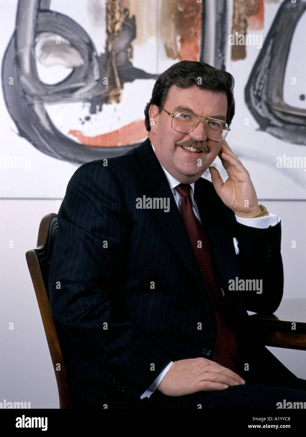 BRIAN SANDERSON CEO OF BP 1999 Stock Photo - Alamy