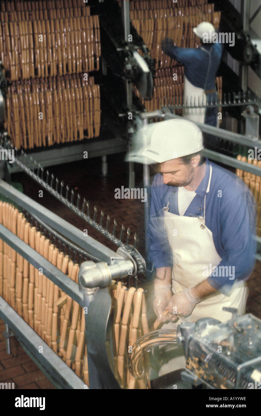 Meat processing plant assembly line hi-res stock photography and images ...