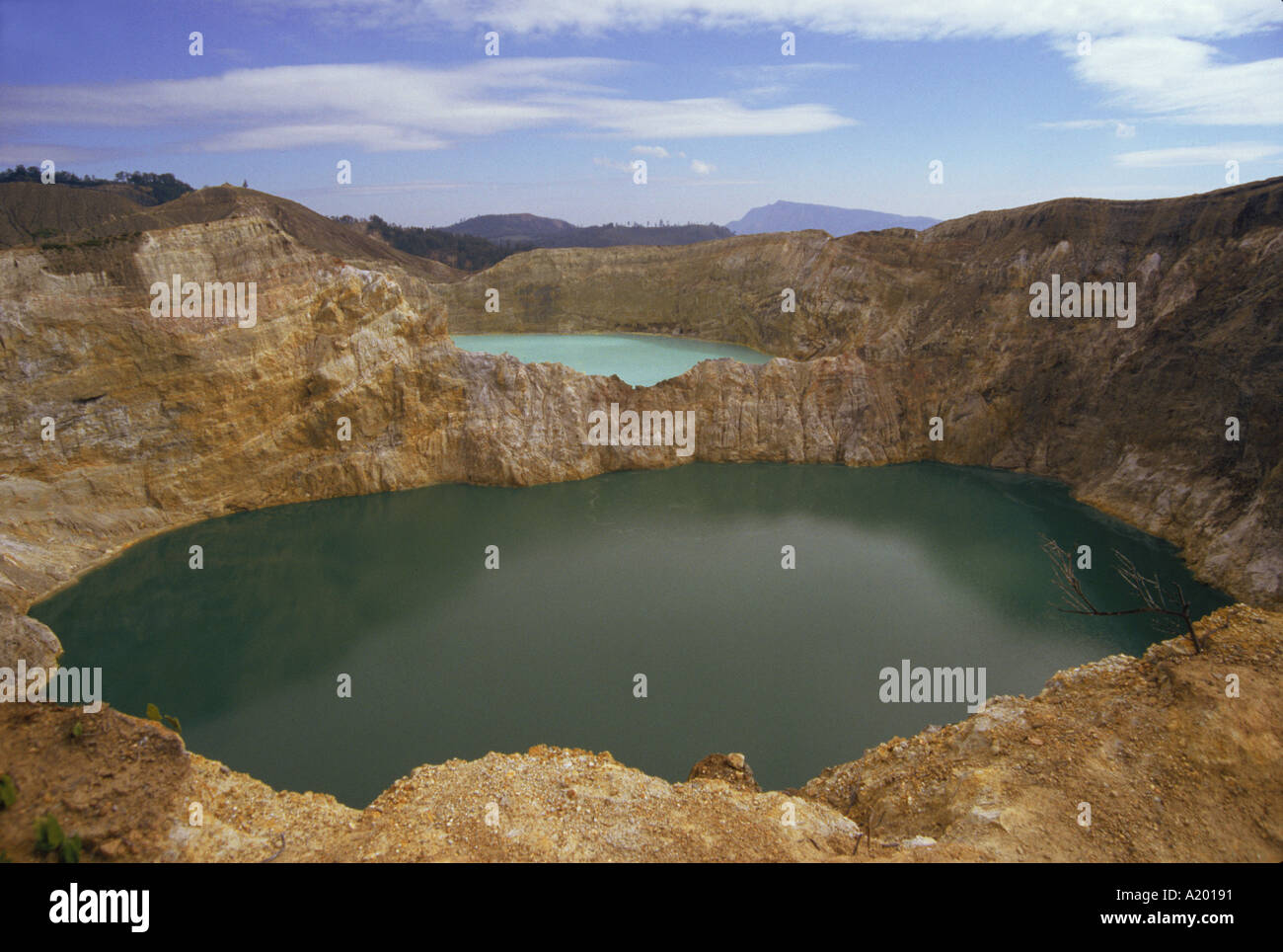 Crater Lakes at Keli Mutu Moni Flores Indonesia Asia J Sweeney Stock ...