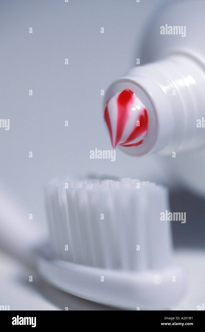 Tooth brush and Toothpaste Stock Photo - Alamy