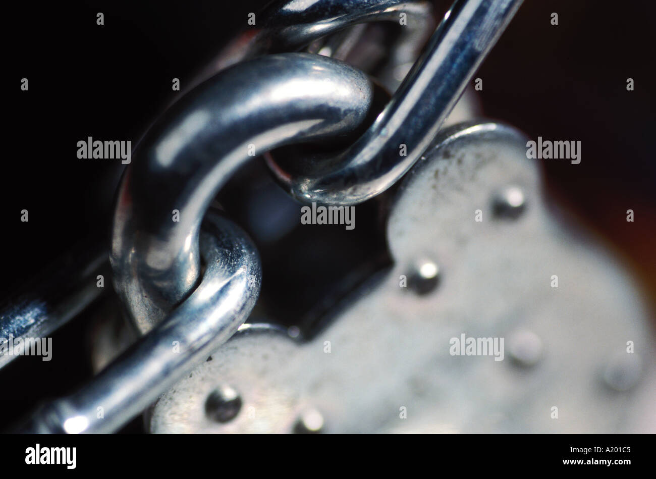 Padlock and chain Stock Photo - Alamy