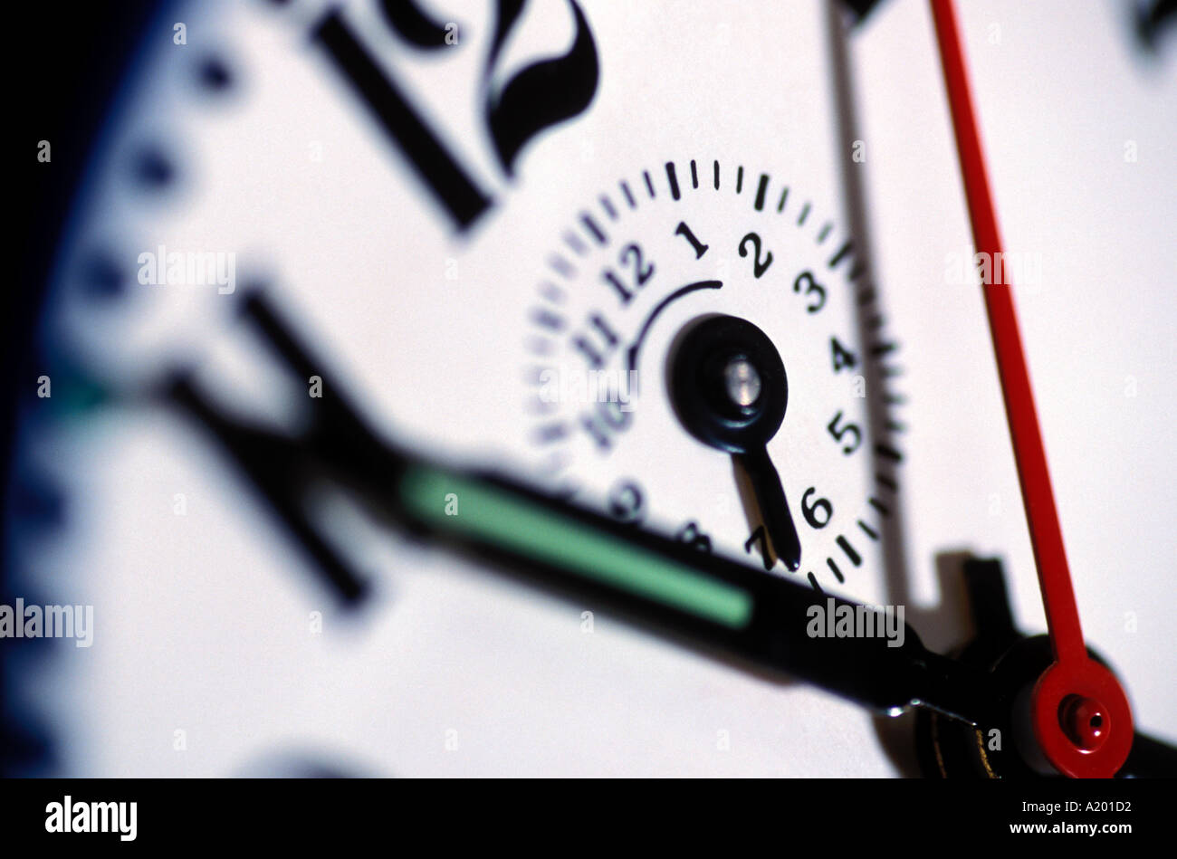 Alarm Clock Face Stock Photo - Alamy