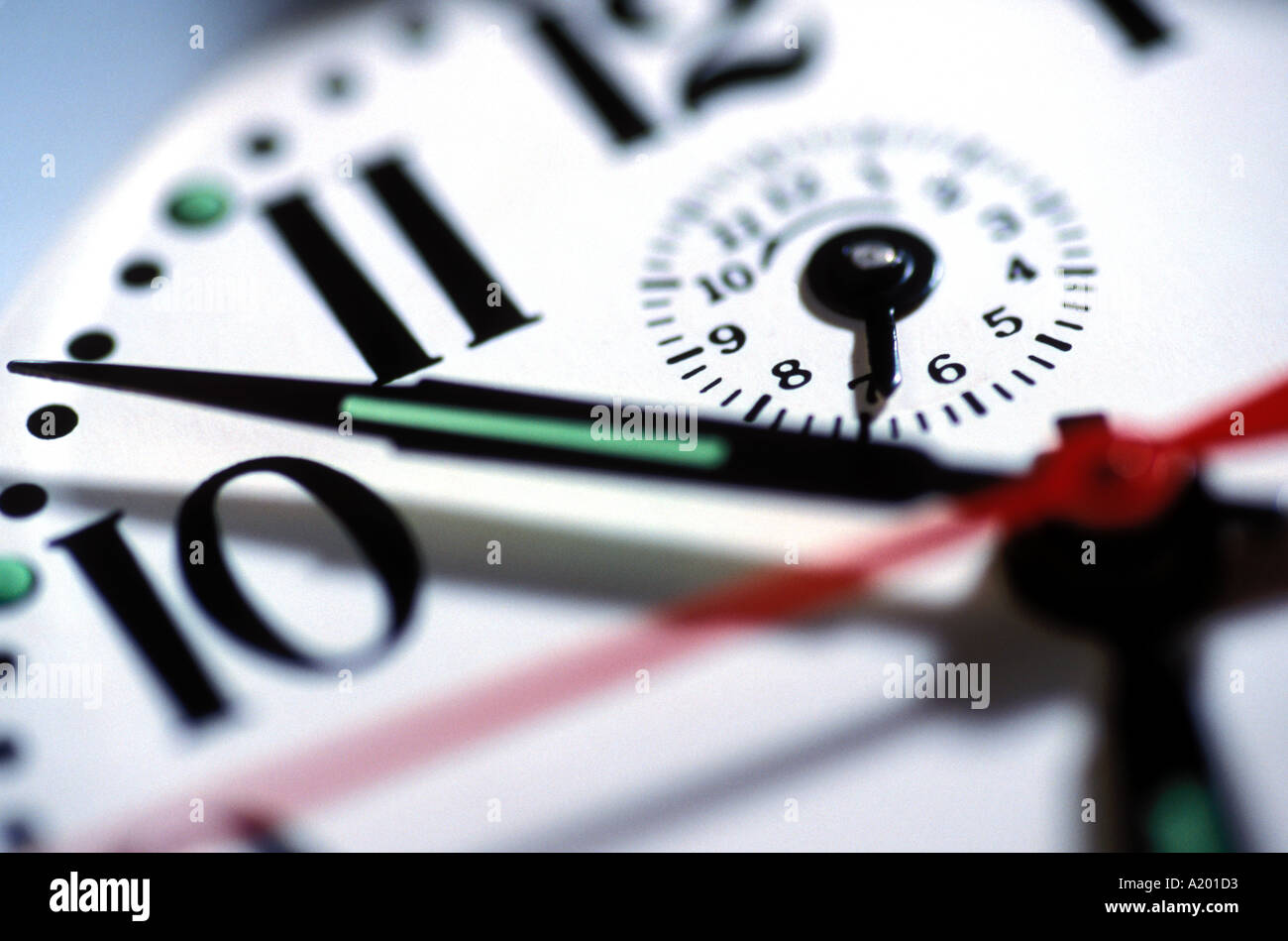 Alarm Clock Face Stock Photo - Alamy