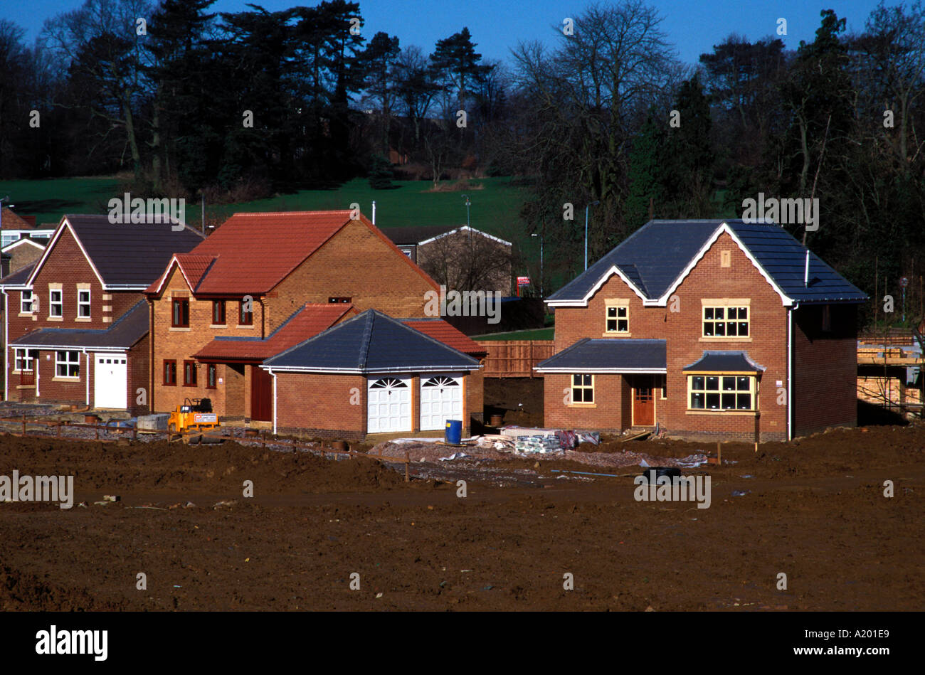 New house building Northamptonshire England Stock Photo - Alamy