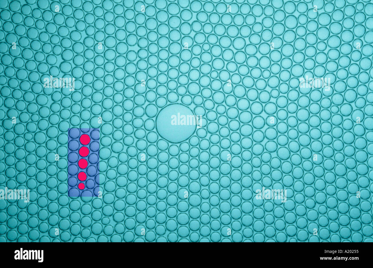 buble raft with highlighted dislocation also largehole Stock Photo - Alamy