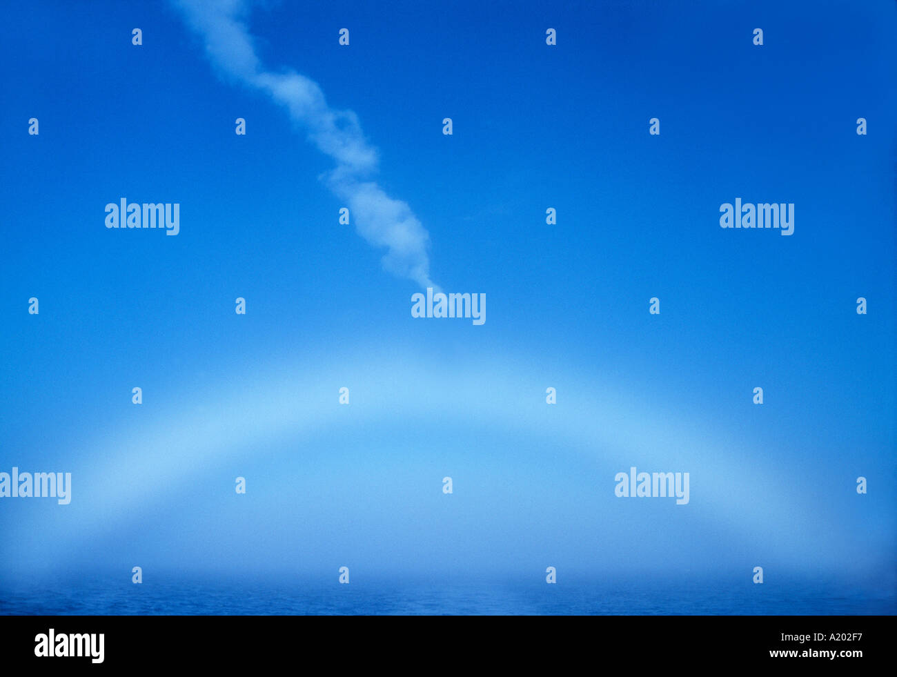 Rainbow or Fogbow over Arctic Ocean Stock Photo - Alamy