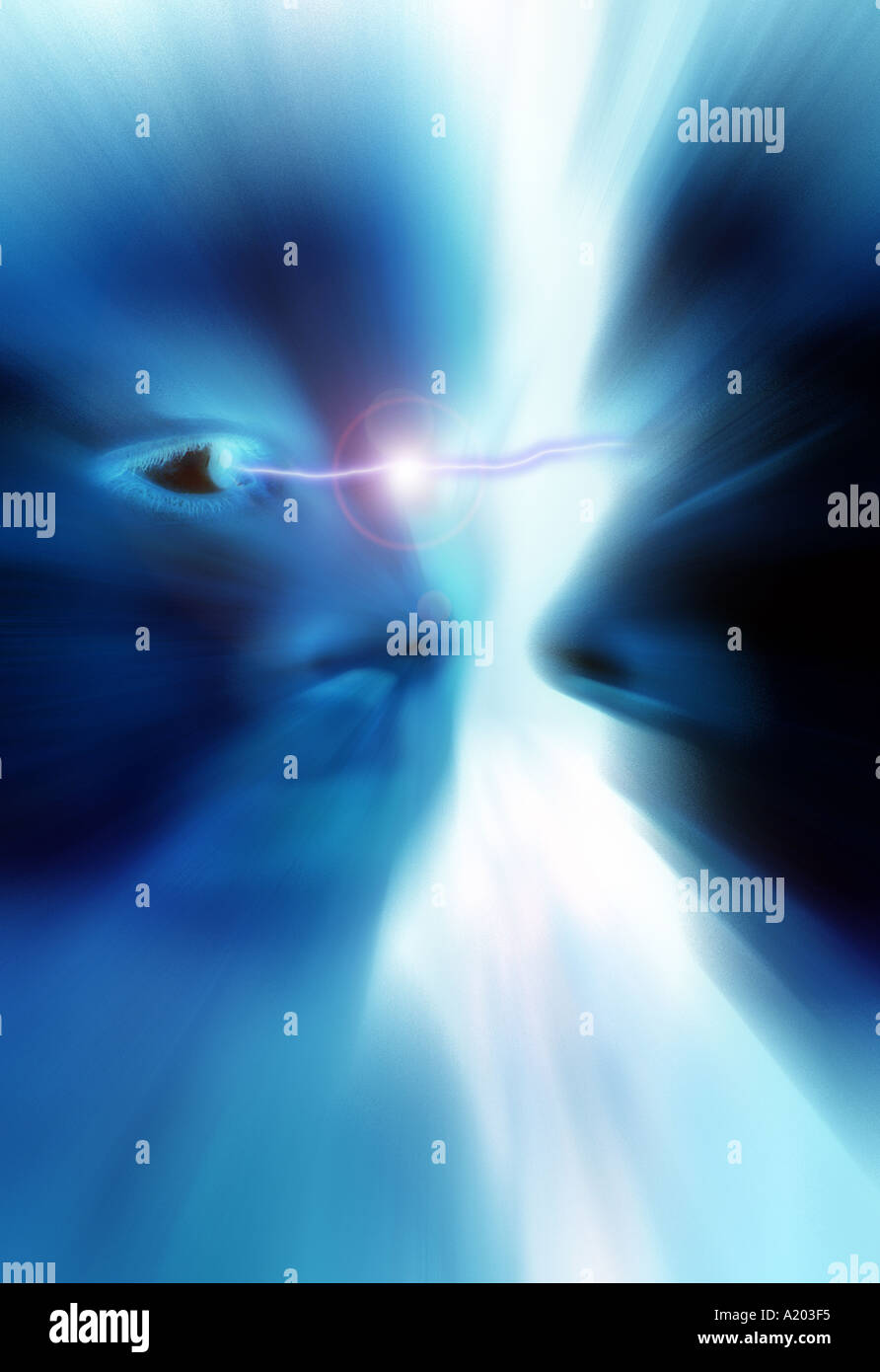 faces making eye contact Stock Photo - Alamy