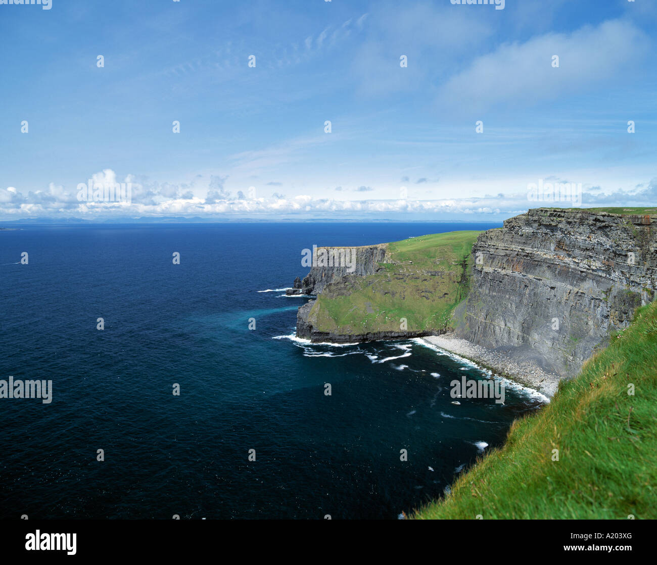 cliffs of moher atlantic, county clare, ireland, , steep sided cliffs ...