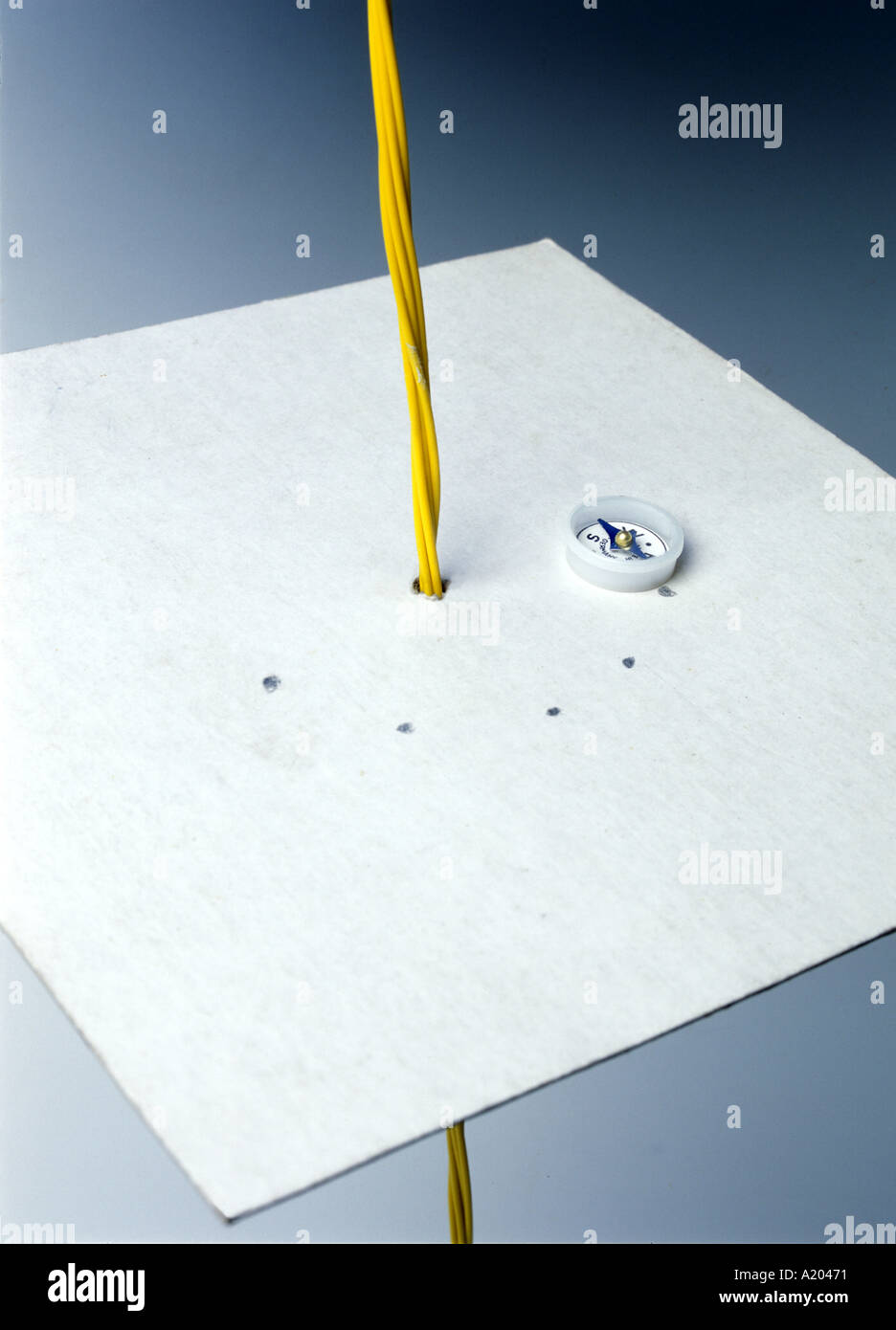 circular magnetic field round a current carrying conductor shown by ...