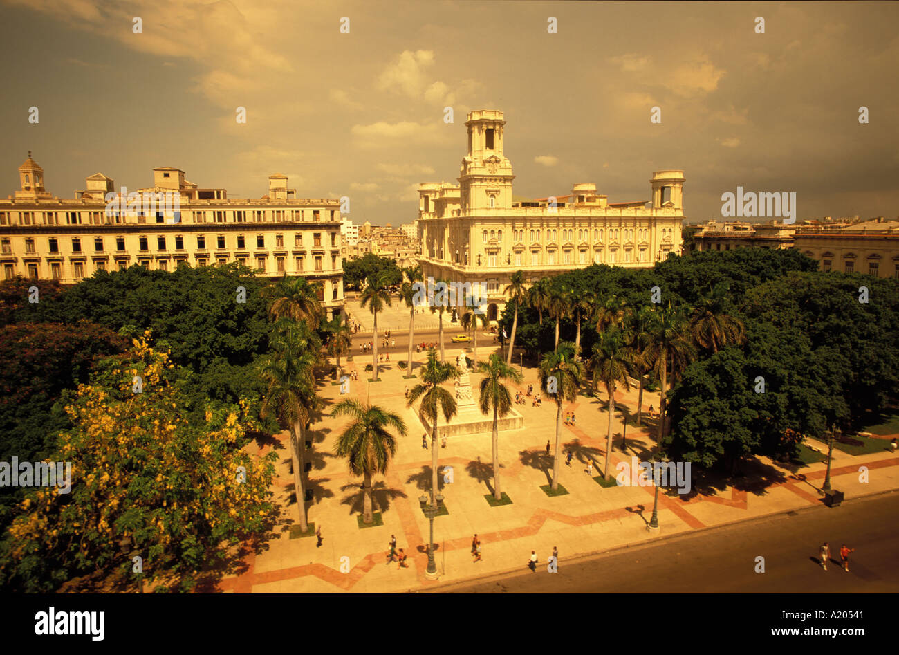 Old buildings on the Parque Central in Havana, Cuba Stock Photo - Alamy