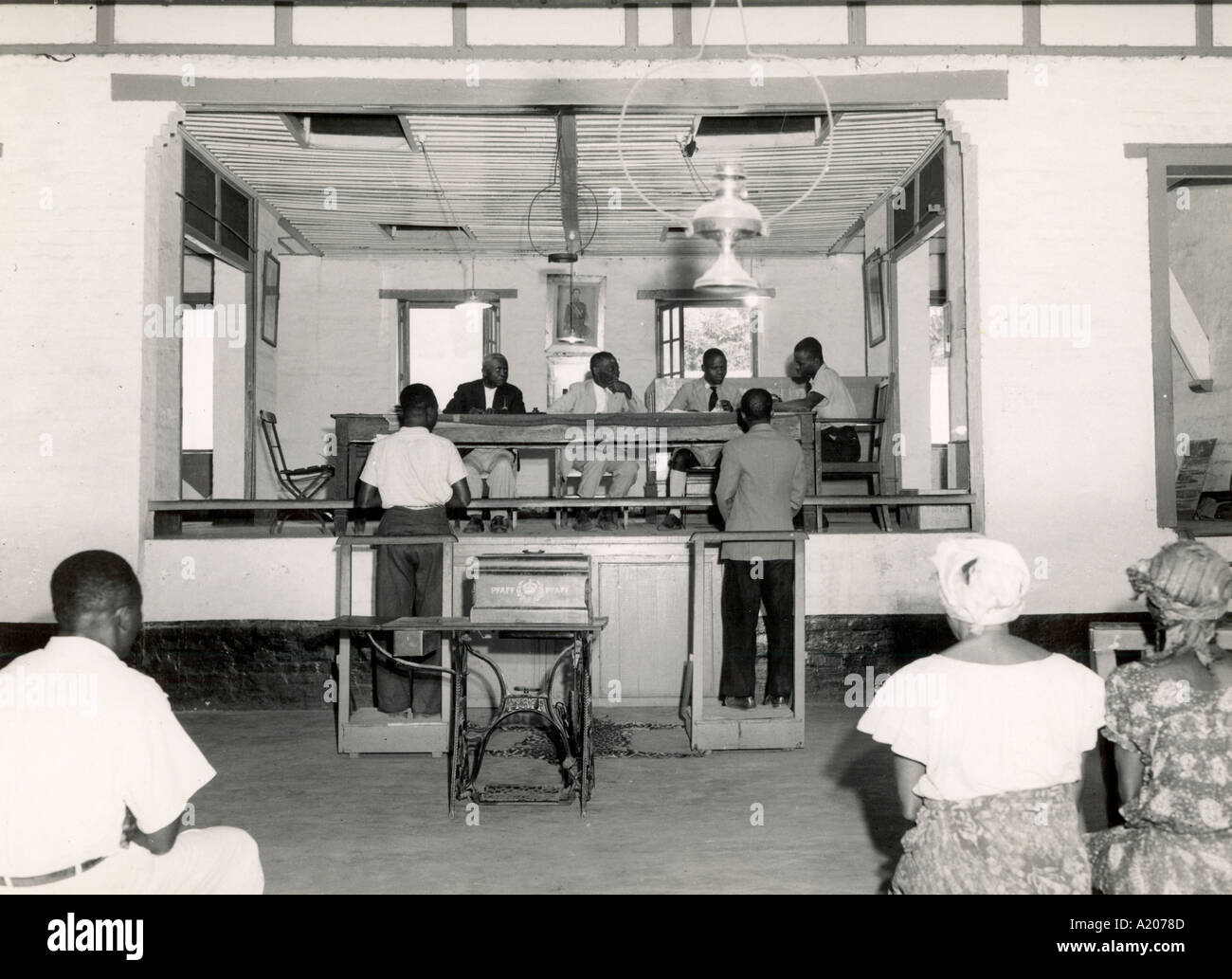 Interior of local court house Leopoldville Stock Photo - Alamy