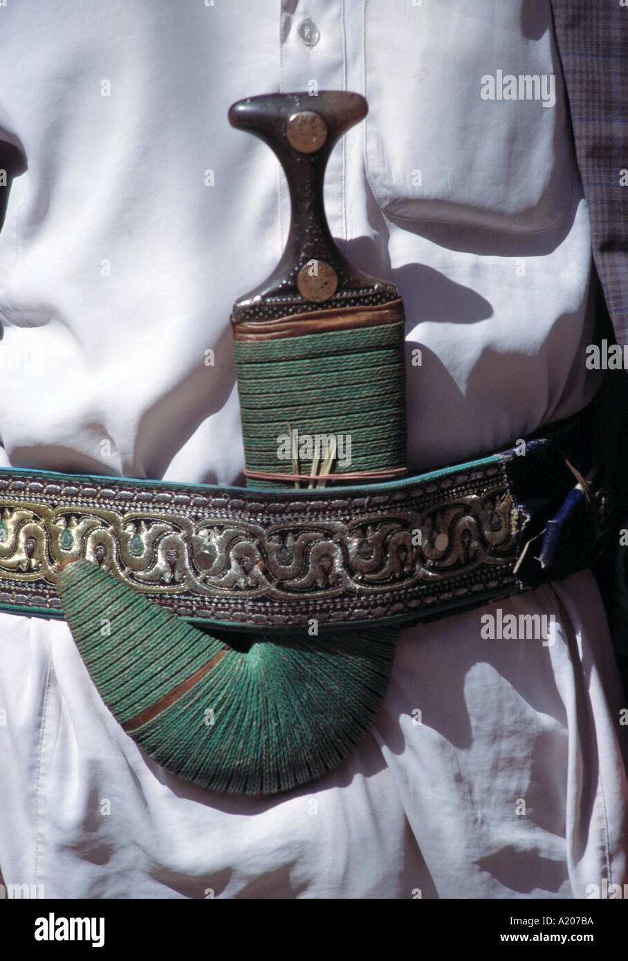 The Dyambia traditionally worn curved dagger Stock Photo - Alamy