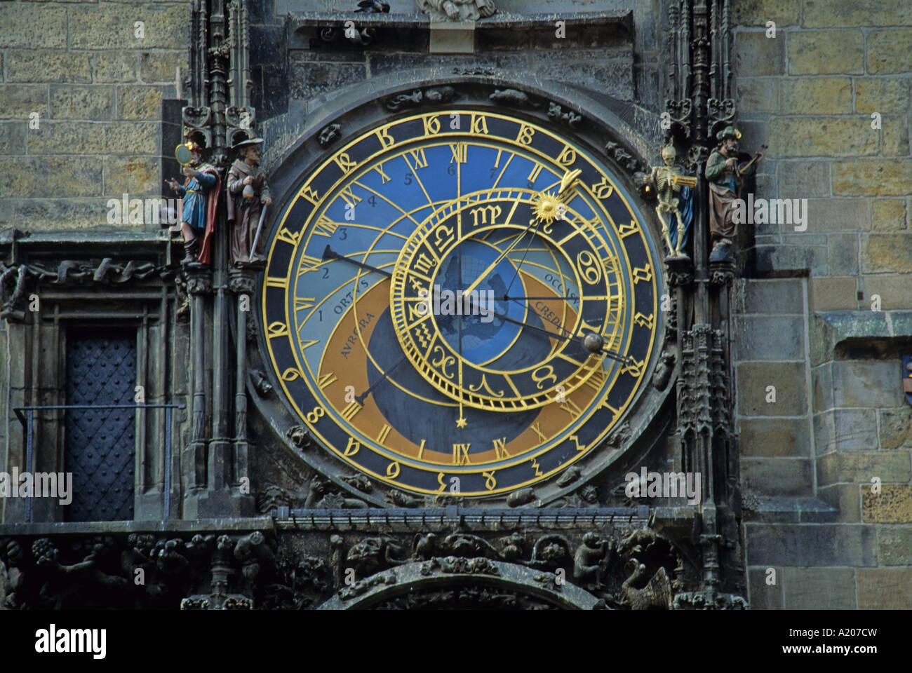 The clock in Prague Czech Europe Stock Photo - Alamy