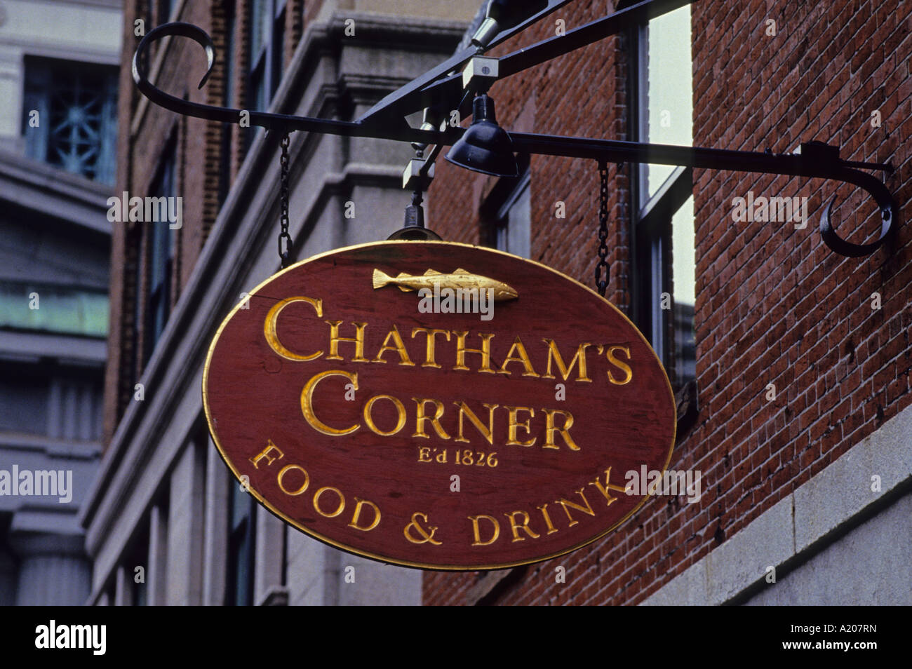 A signboard in Boston U.S.A. North America Stock Photo - Alamy