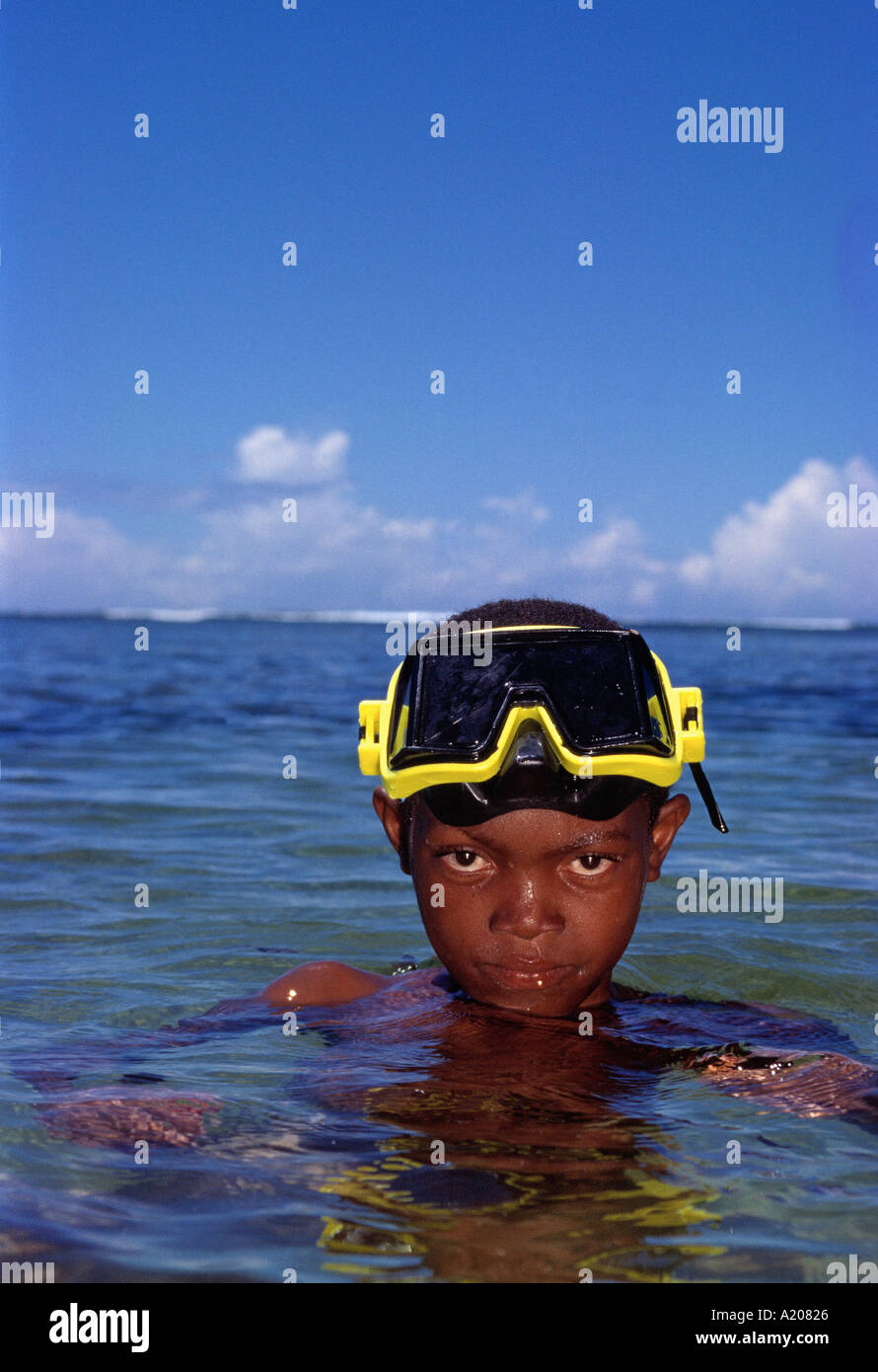 Fisherboy in water Stock Photo - Alamy