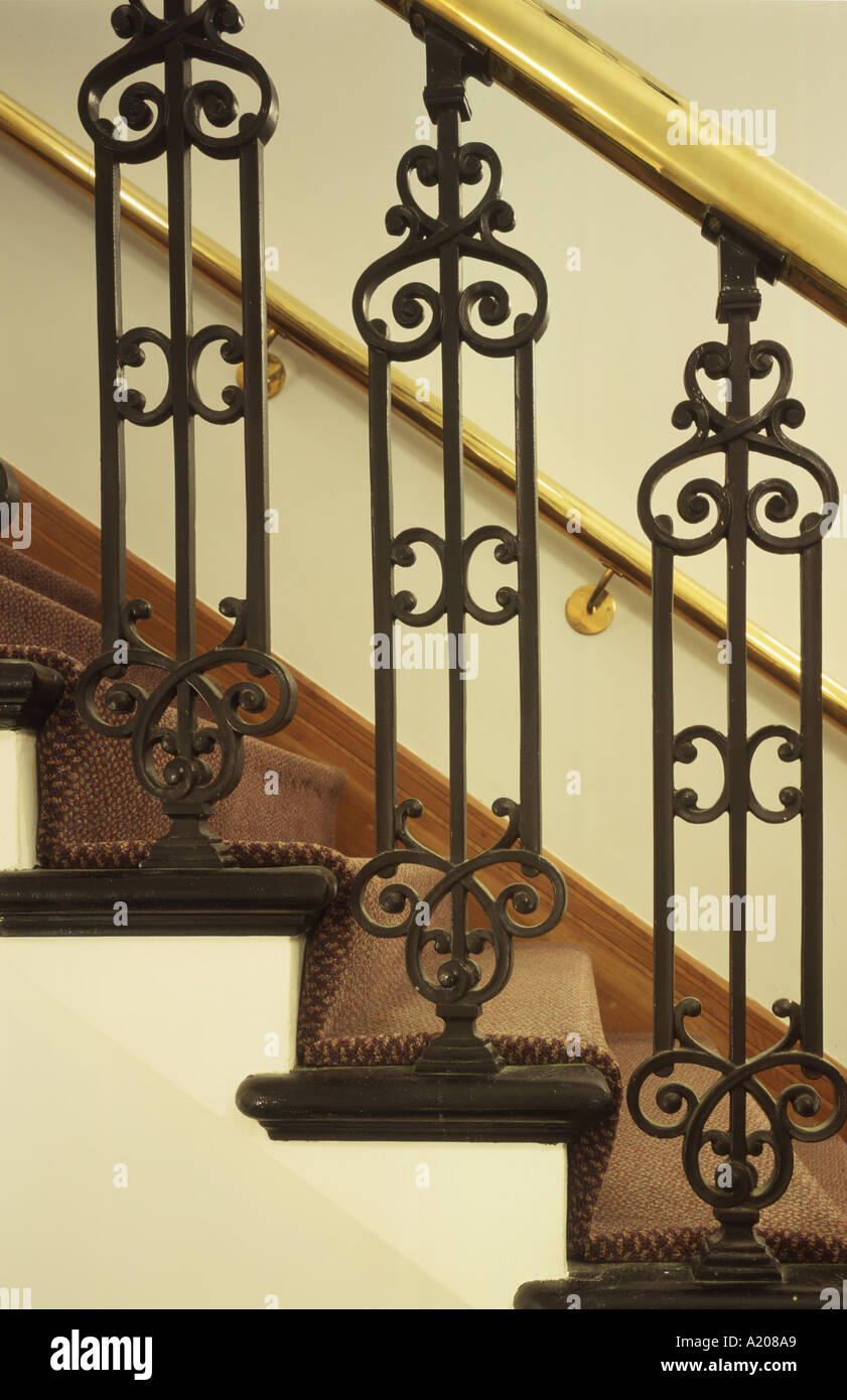 Brass stair treads hi-res stock photography and images - Alamy