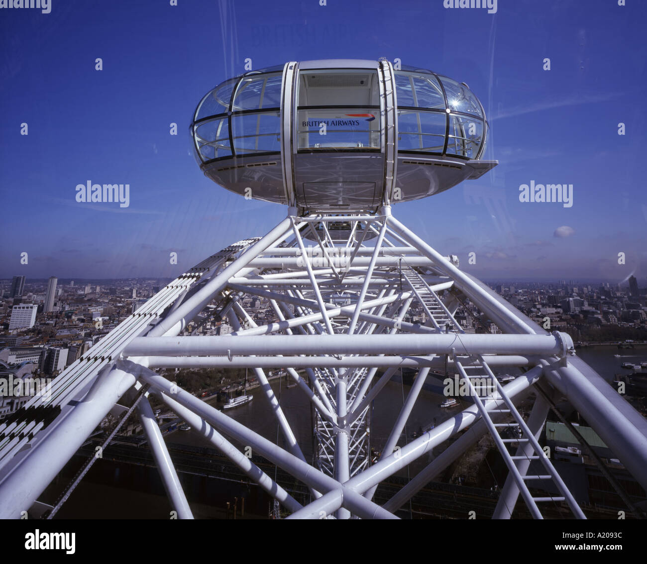 British Airways London Eye Pod detail Stock Photo - Alamy