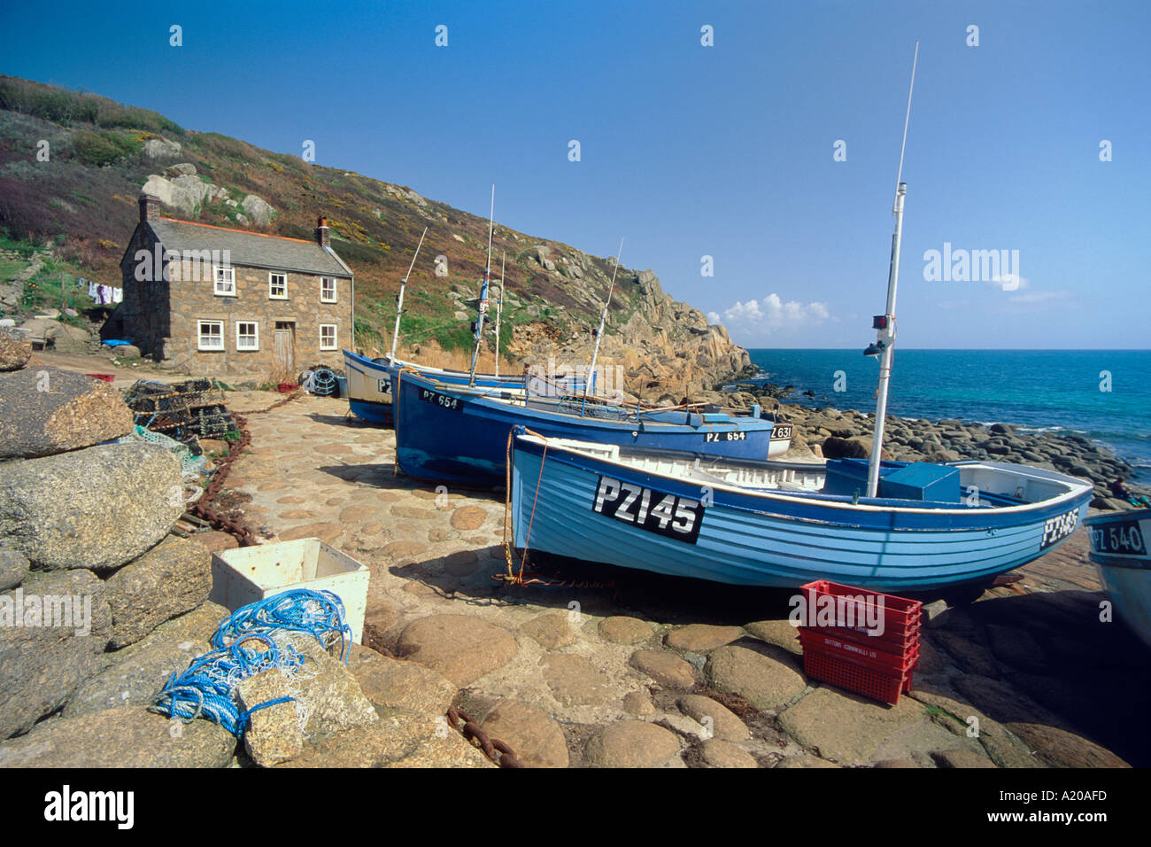 Penberth Cove West Cornwall England UK Stock Photo - Alamy