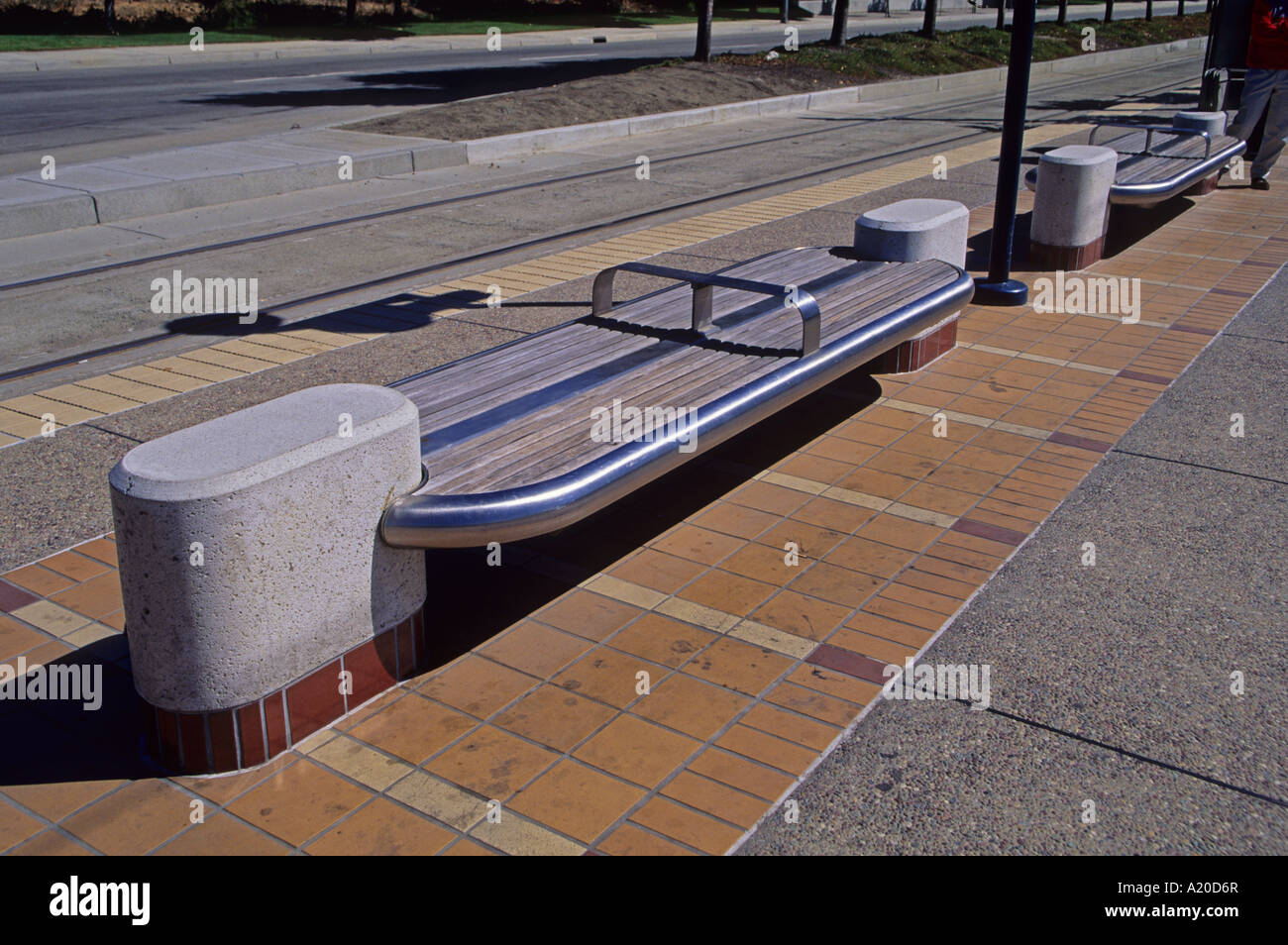 Benches in Portland U.S.A. North America Stock Photo - Alamy